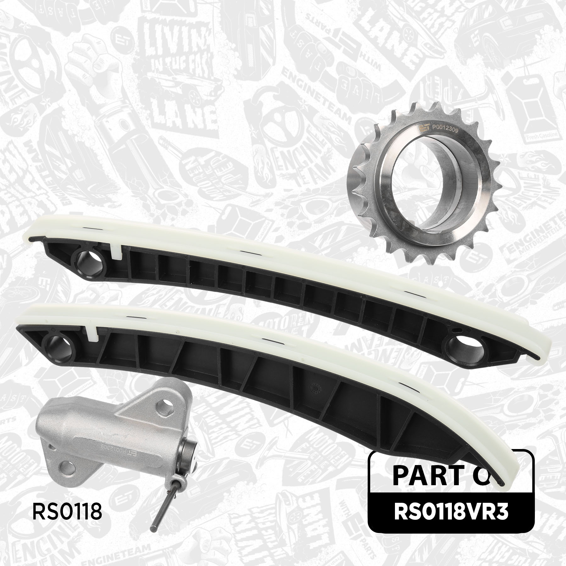 Timing Chain Kit - RS0118VR3 ET ENGINETEAM - 130289246R, 15010-00Q2C ...
