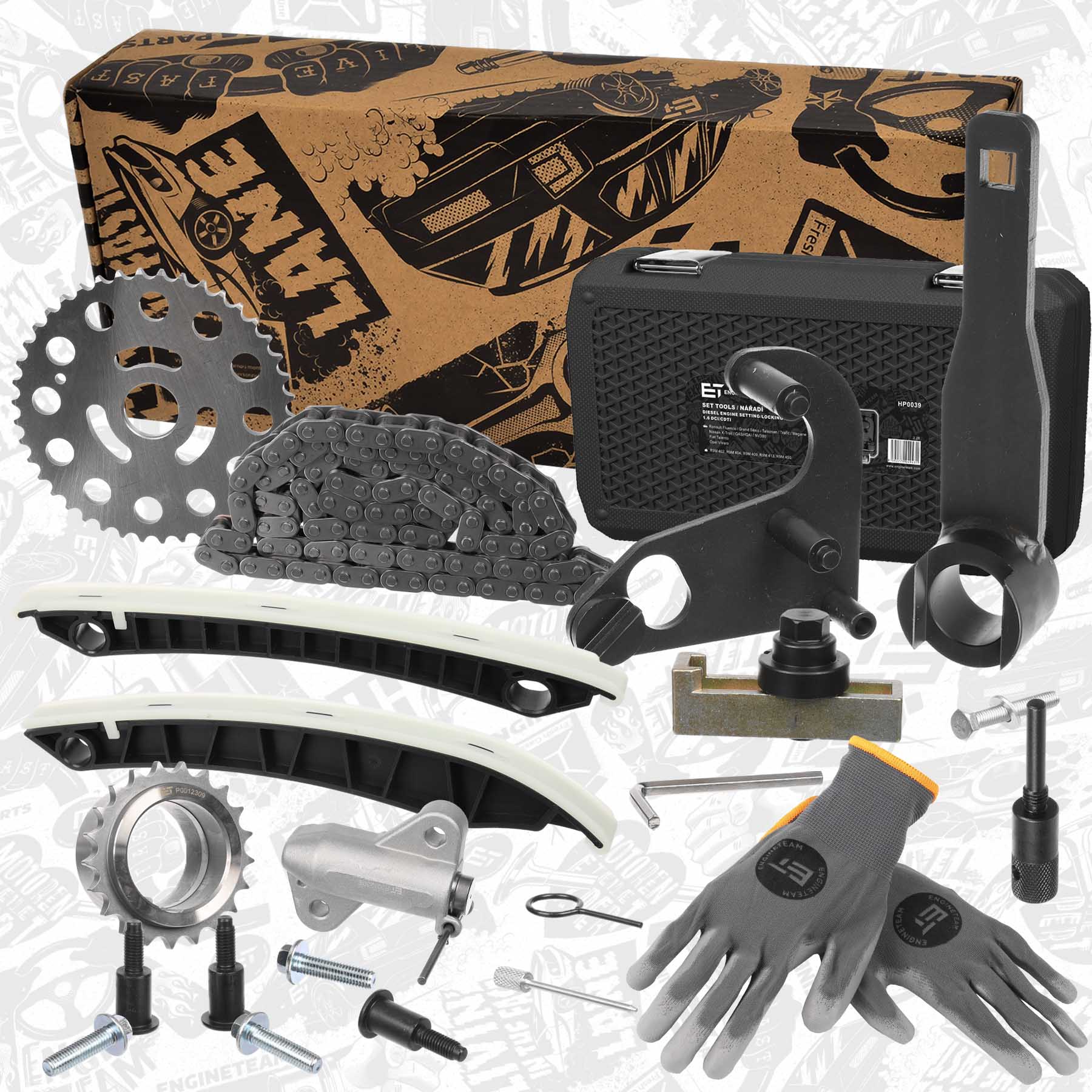 Timing Chain Kit - RS0118VR4 ET ENGINETEAM - 130289246R, 101096 ...