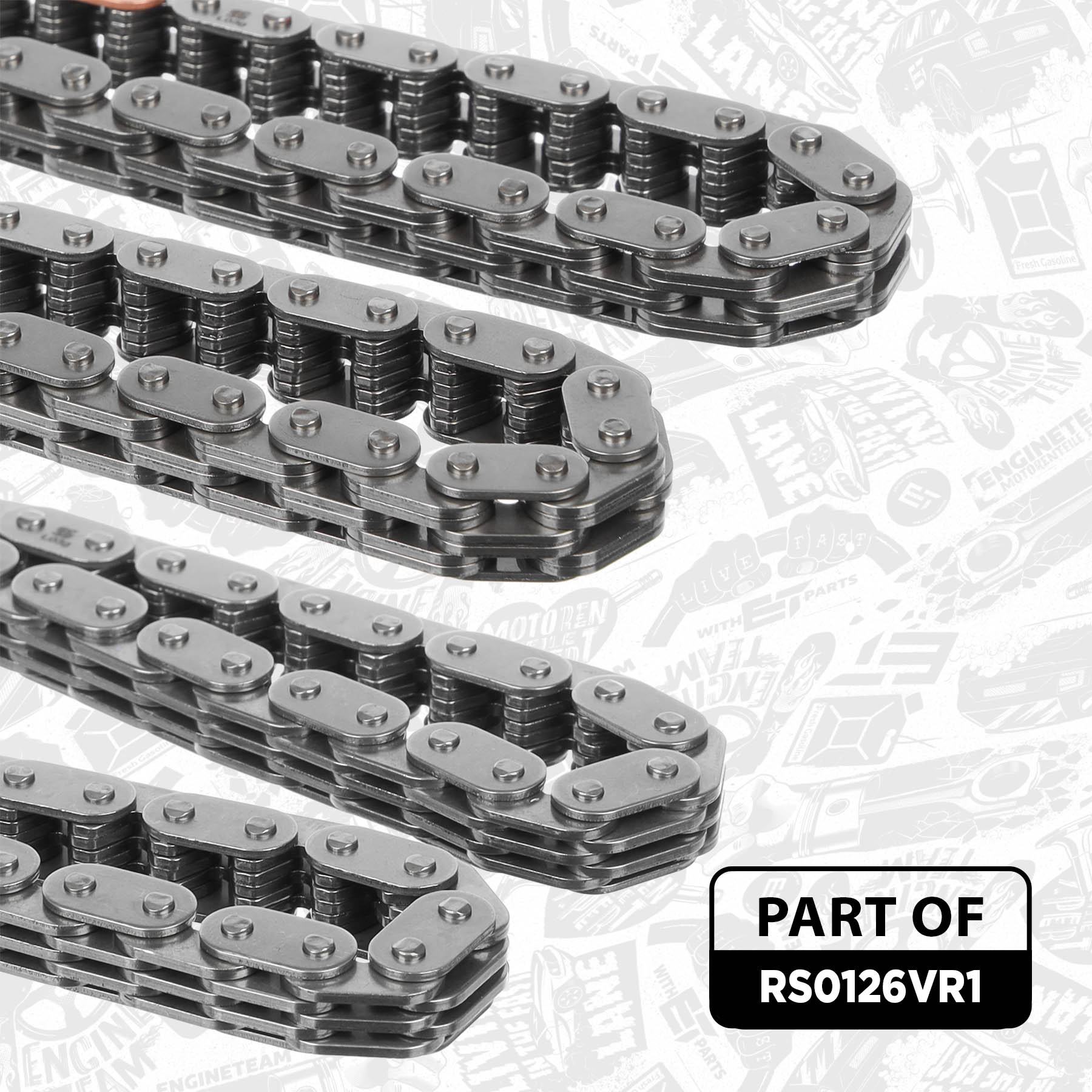 Timing Chain Kit - RS0126VR1 ET ENGINETEAM - 03C109571F, 03C109158A ...