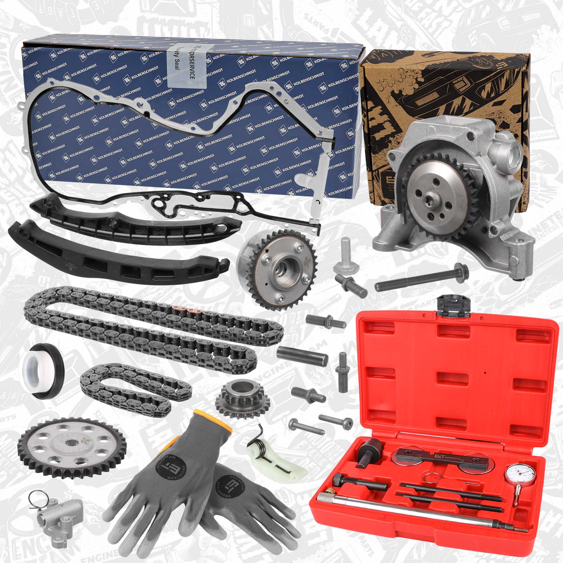 Timing Chain Kit - RS0126VR2 ET ENGINETEAM - 03C109571F, 03C109158A ...