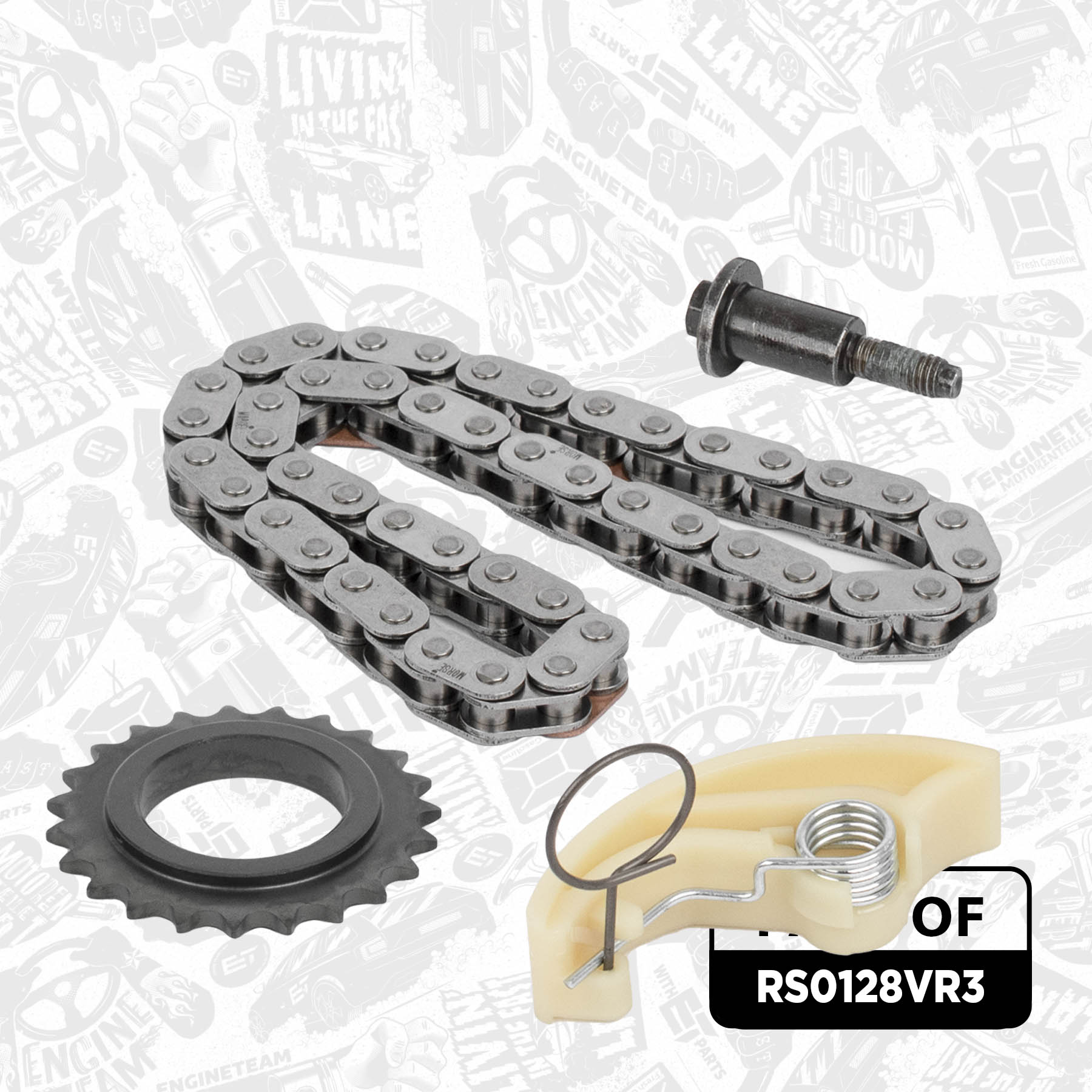 Timing Chain Kit - RS0128VR3 ET ENGINETEAM - 130706089R, 8201012338 ...