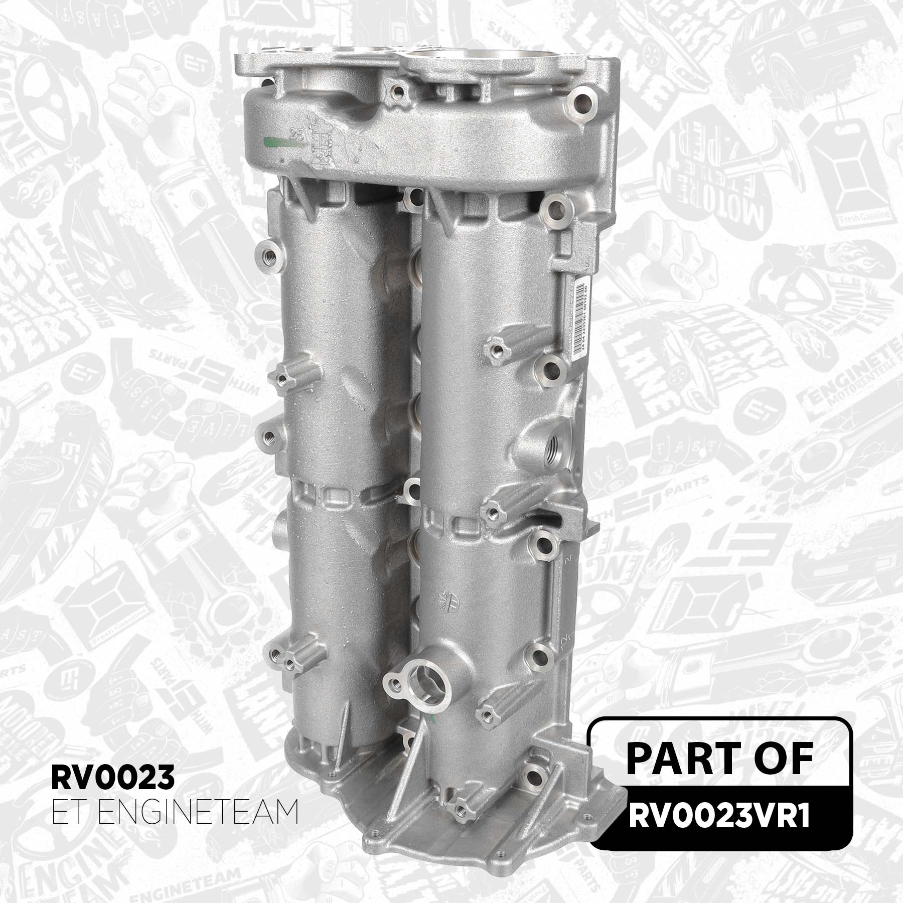 Cylinder Head Cover + gasket - RV0023VR1 ET ENGINETEAM - 1721387 ...