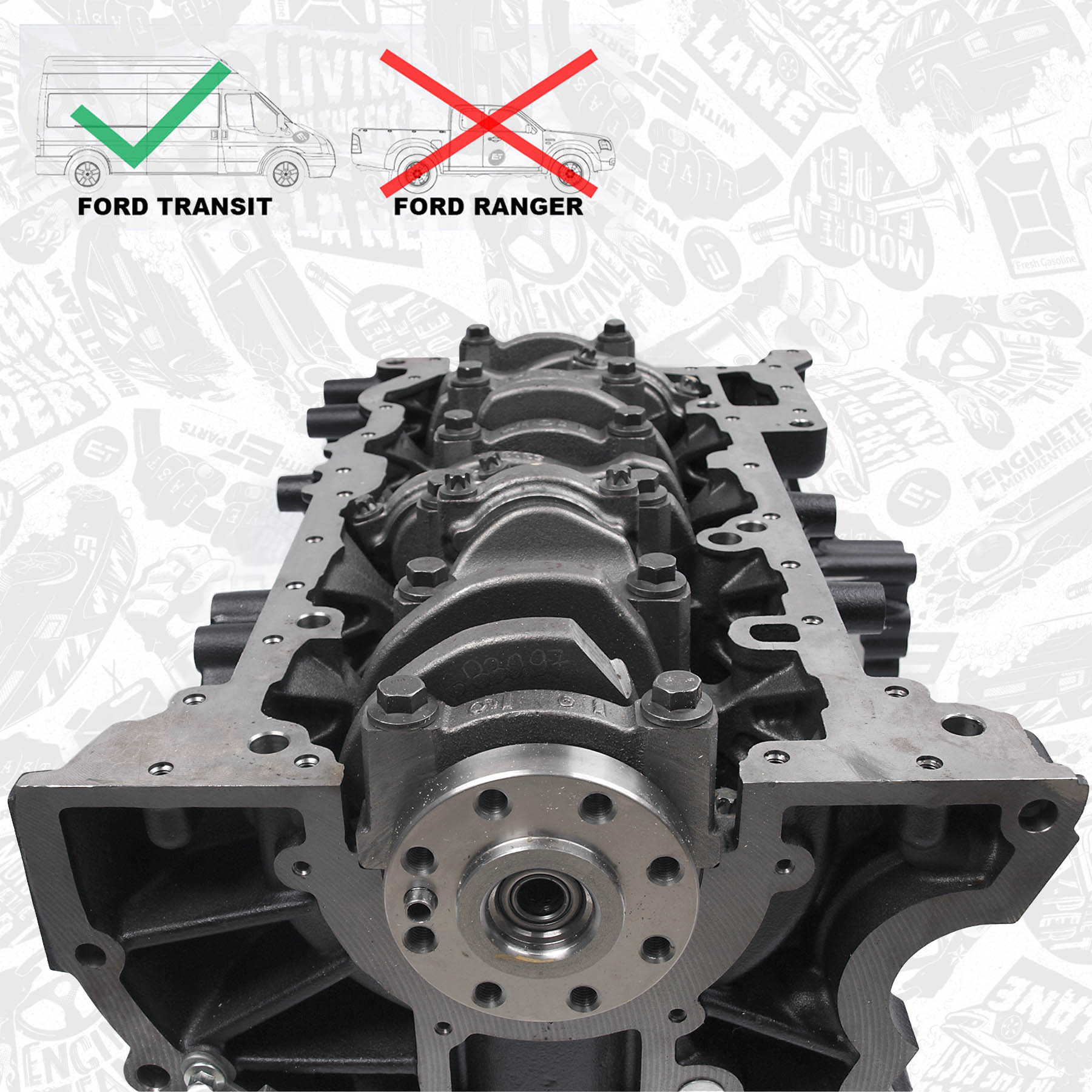 Sub-Assembly, Shortblock - SB0004 ET ENGINETEAM - 1484920, 7C16-6011-DA ...