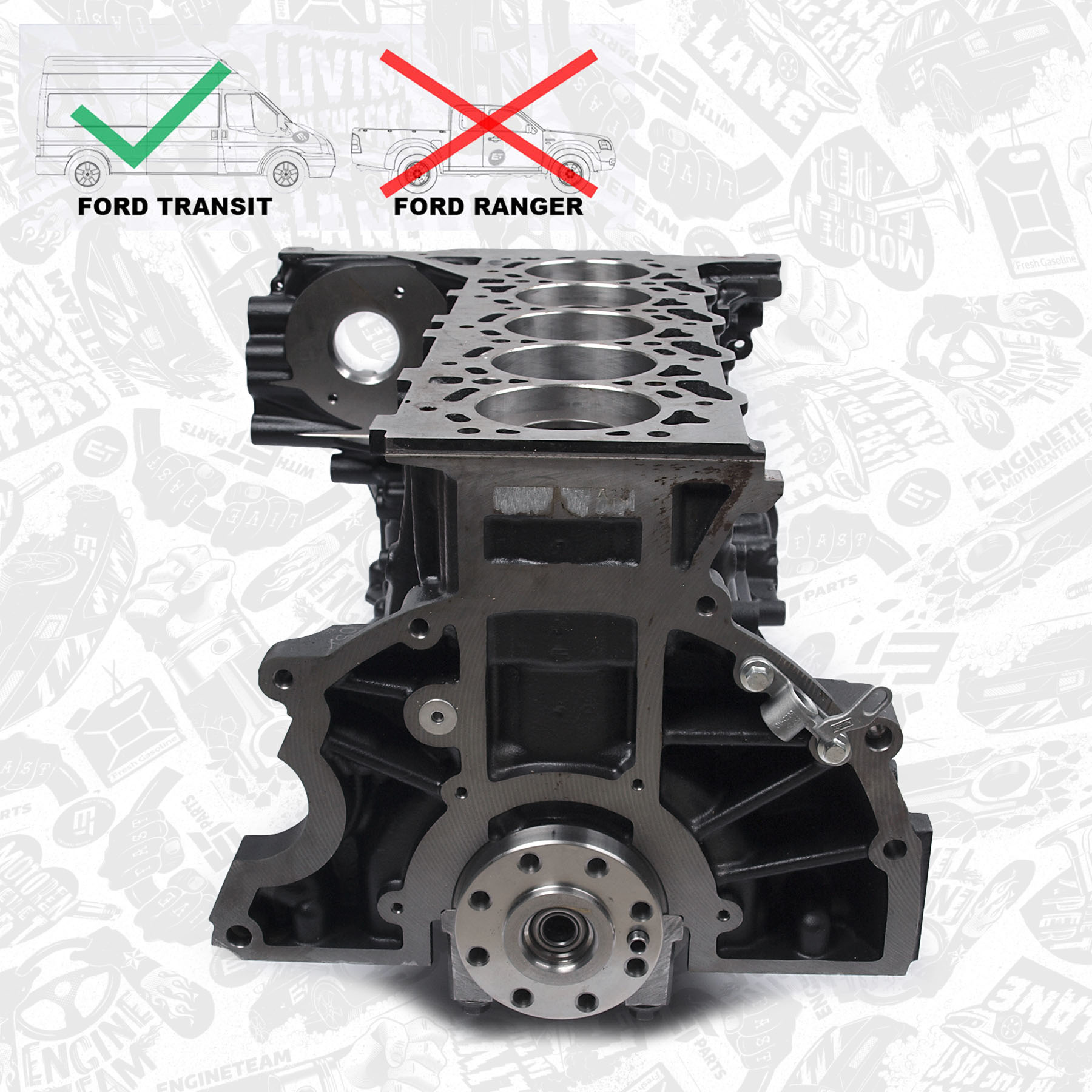 Sub-Assembly, Shortblock - SB0004 ET ENGINETEAM - 1484920, 7C16-6011-DA ...