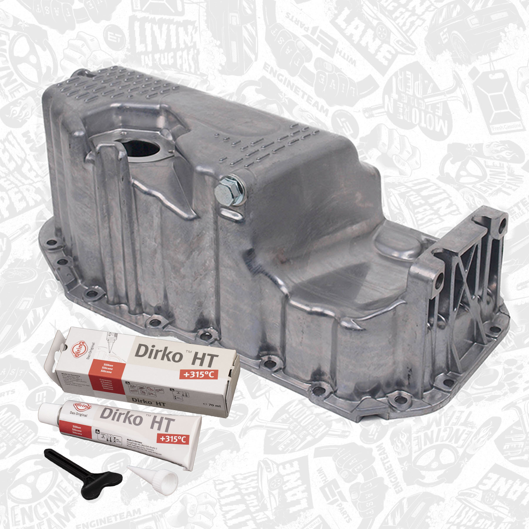 Oil Sump + sealing compound - SU0025VR1 ET ENGINETEAM - 03C103603T ...