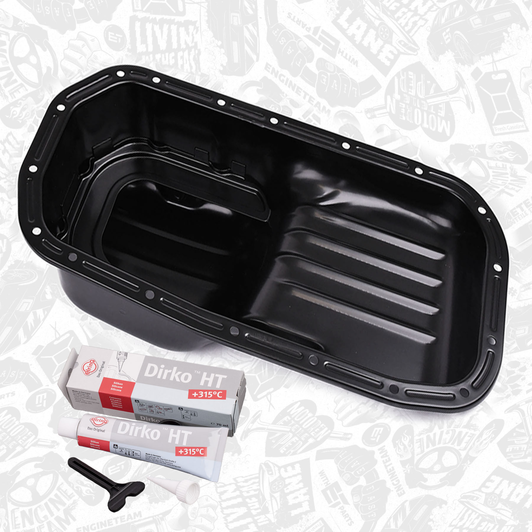 Oil Sump + sealing compound - SU0027VR1 ET ENGINETEAM - 21510-26010 ...
