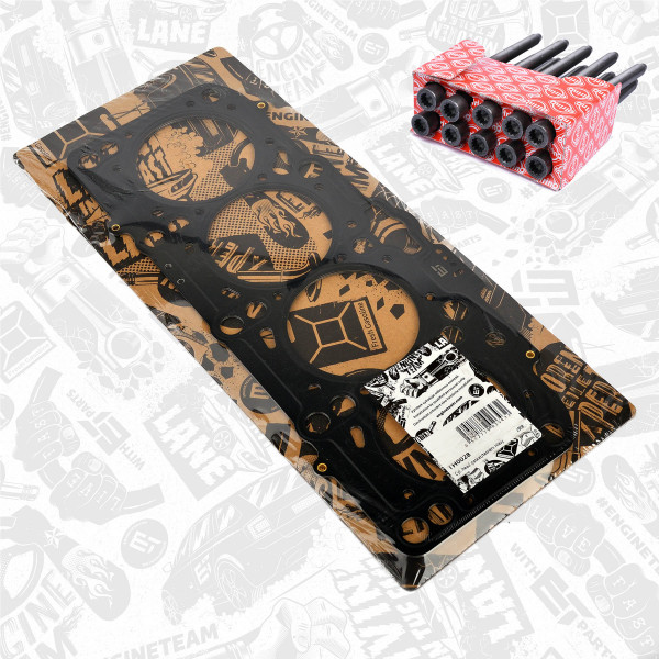 Gasket, cylinder head + bolt set - TH0028BT ET ENGINETEAM - 038103383DG ...