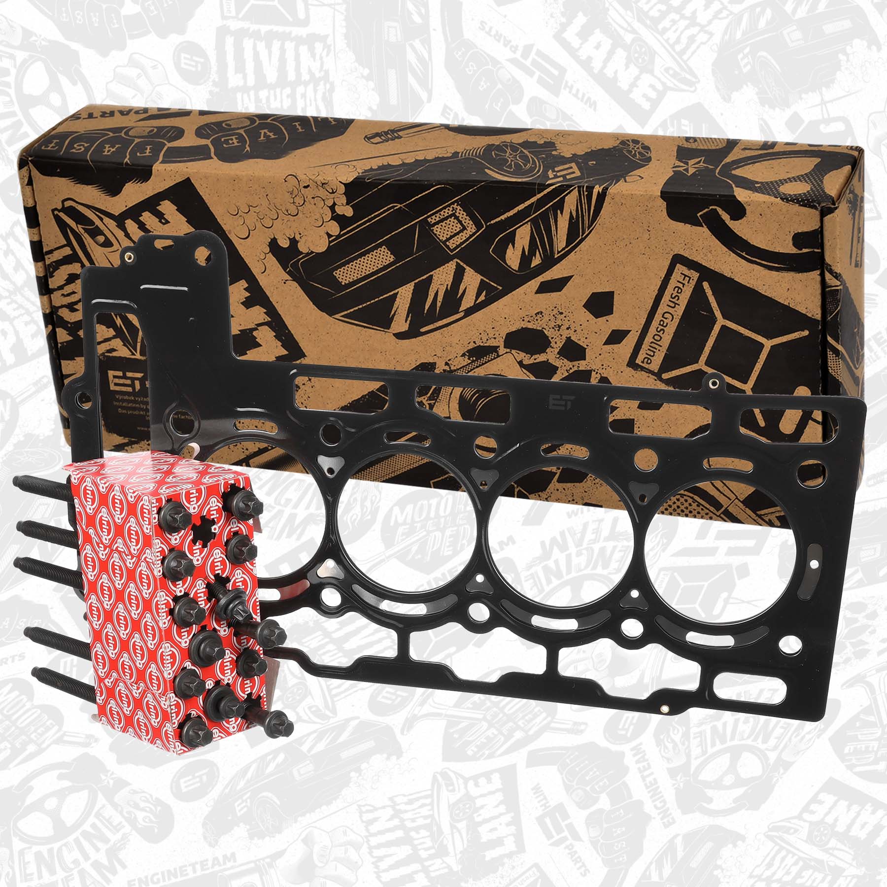 Gasket, cylinder head + bolt set - TH0088BT ET ENGINETEAM - 11127595138 ...