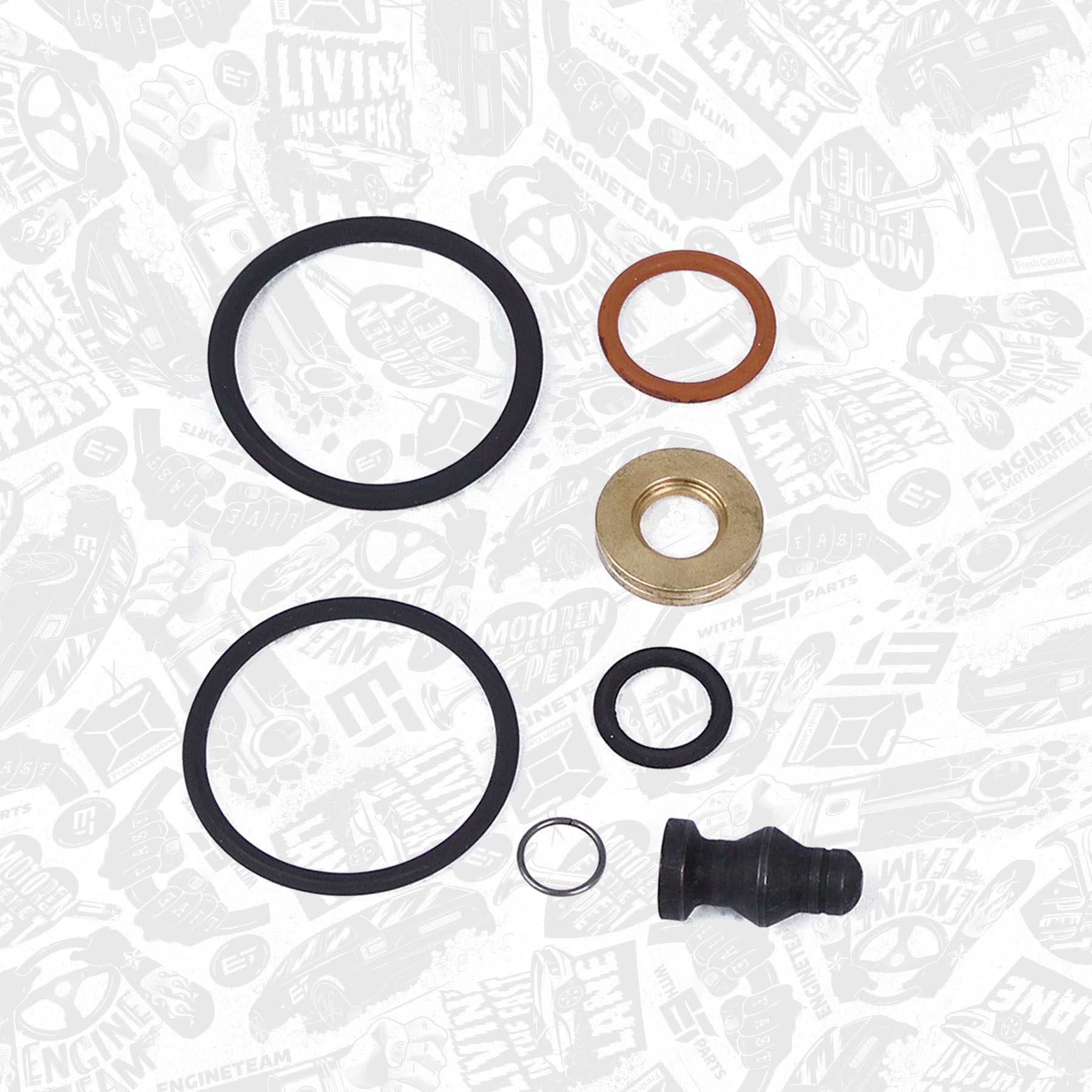 Seal Kit, injector nozzle + bolt - TM0004 ET ENGINETEAM - 038130069B ...