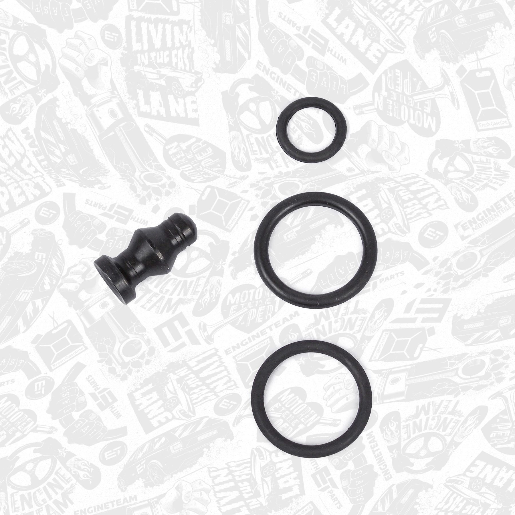 Seal Kit, injector nozzle + bolt 2 pcs - TM0006 ET ENGINETEAM ...