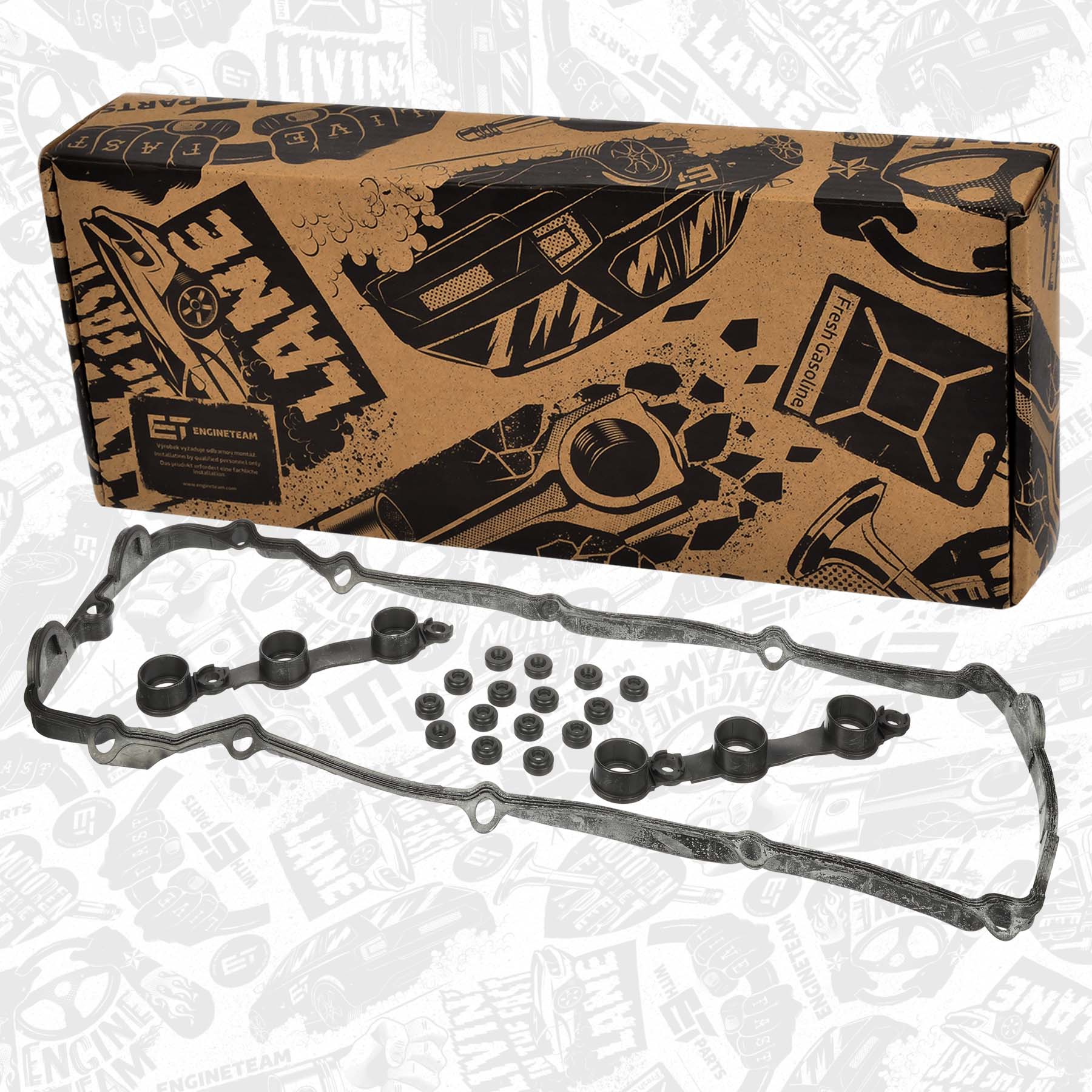 Gasket Set, cylinder head cover - TM0043 ET ENGINETEAM - 11120034108 ...