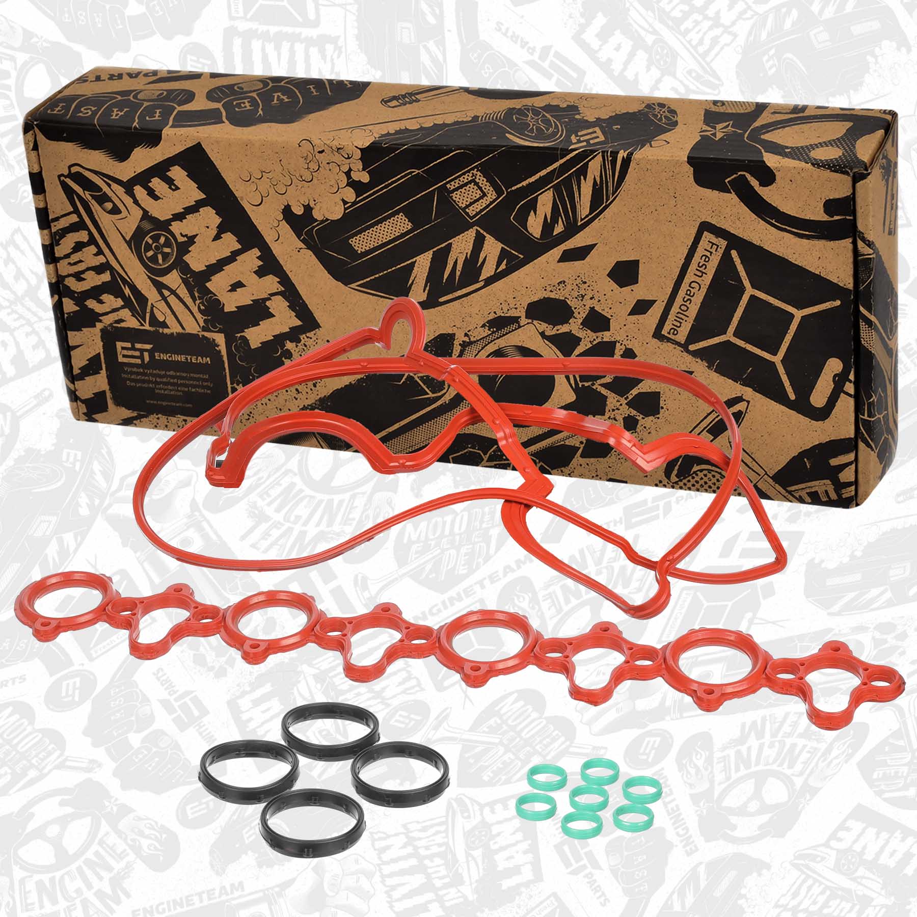 Gasket Set, cylinder head cover - TM0063 ET ENGINETEAM - 11049-00QAA ...