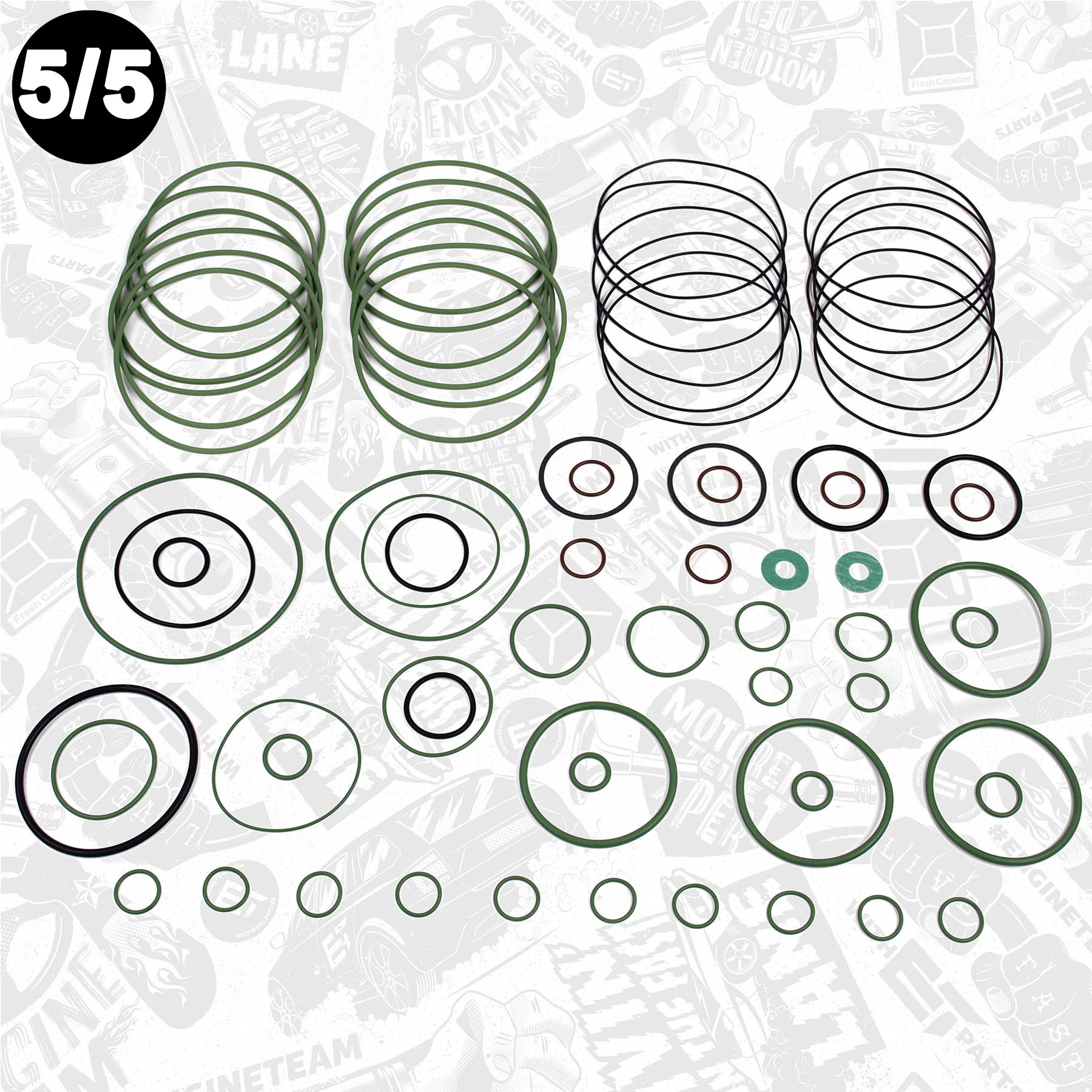 Full Gasket Kit, engine - TS0021 ET ENGINETEAM - 51009006635, 51.00900. ...