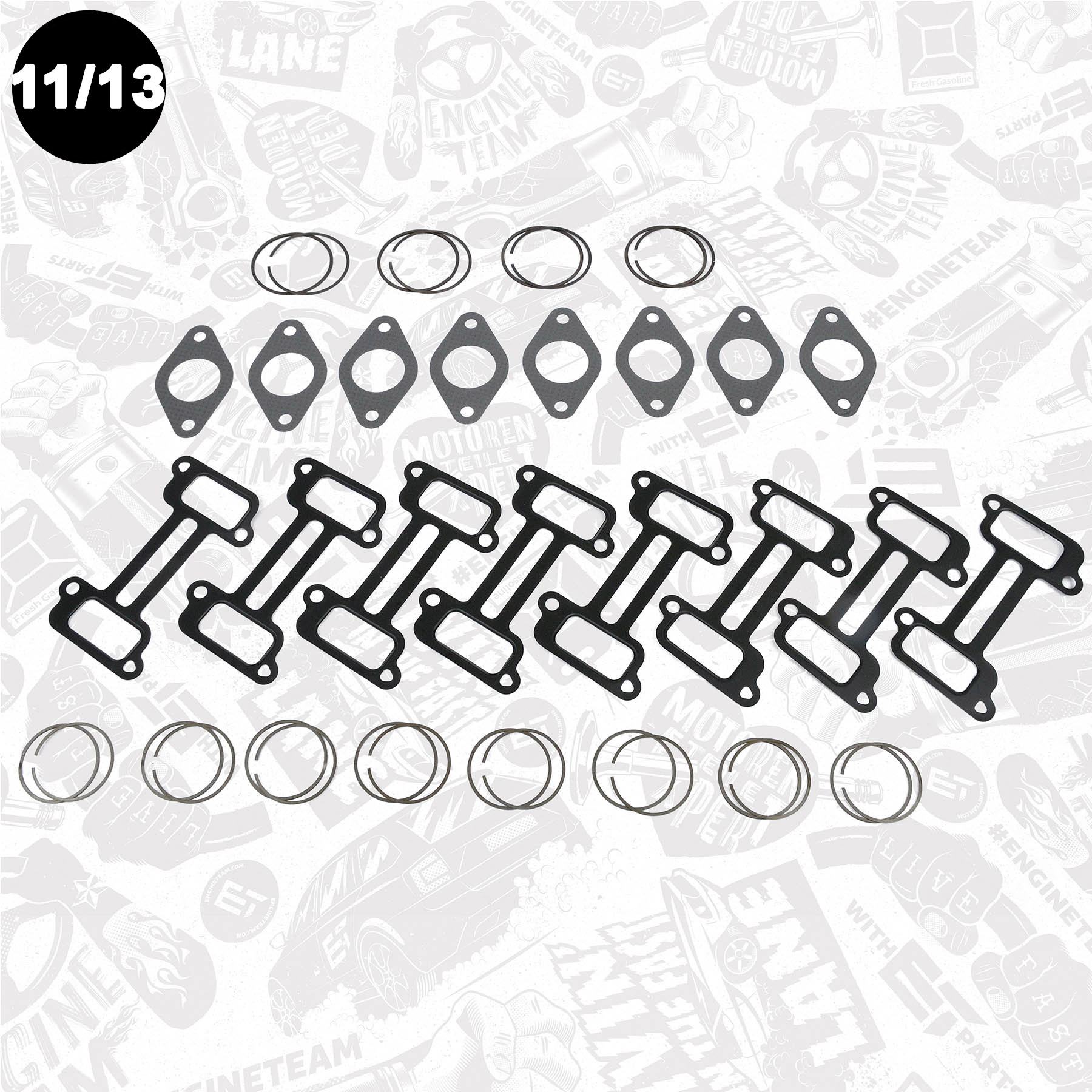 Full Gasket Kit, engine - TS0024 ET ENGINETEAM - 13488502, 01-34885-02 ...