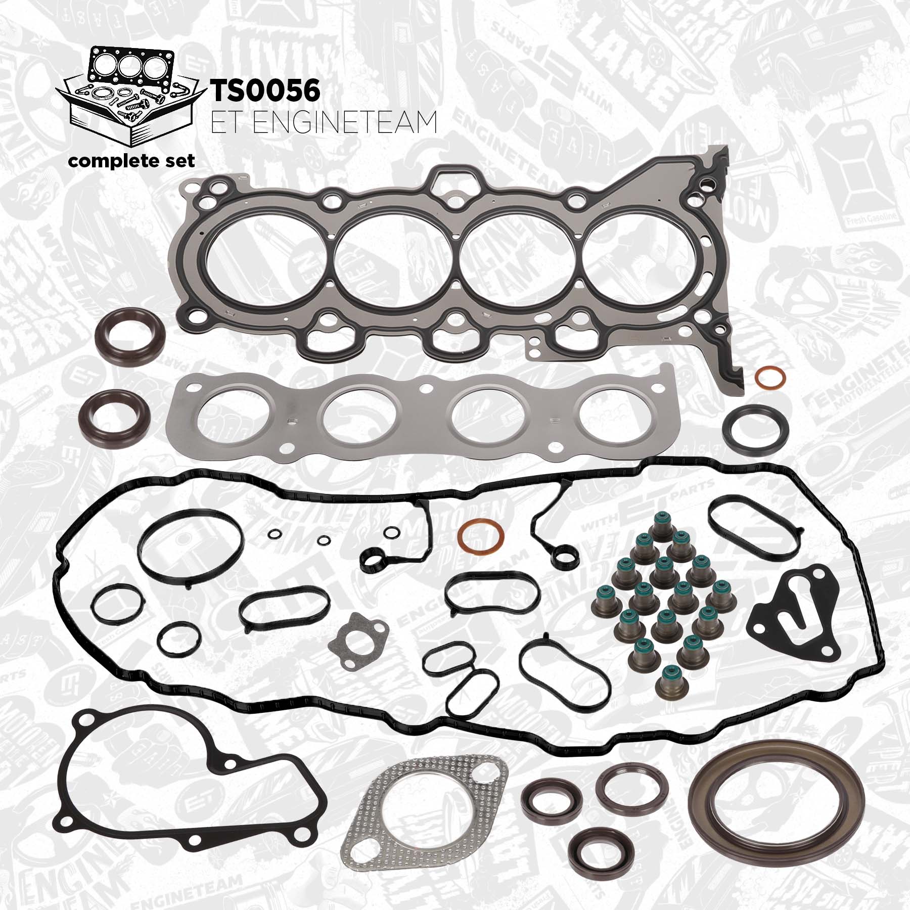 Gasket Kit, cylinder head - TS0056 ET ENGINETEAM - 20910-2EA00 ...