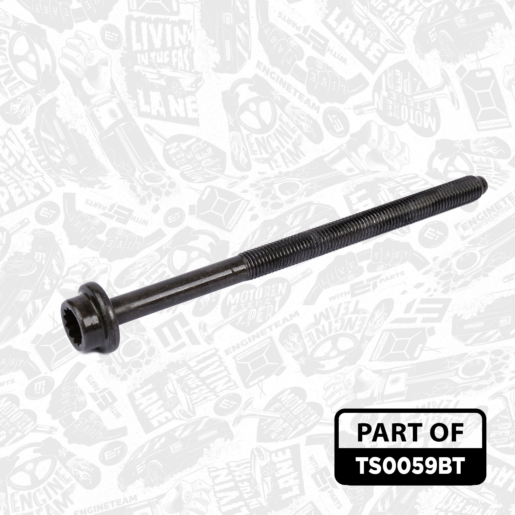 Gasket Set, cylinder head + bolt set - TS0059BT ET ENGINETEAM ...