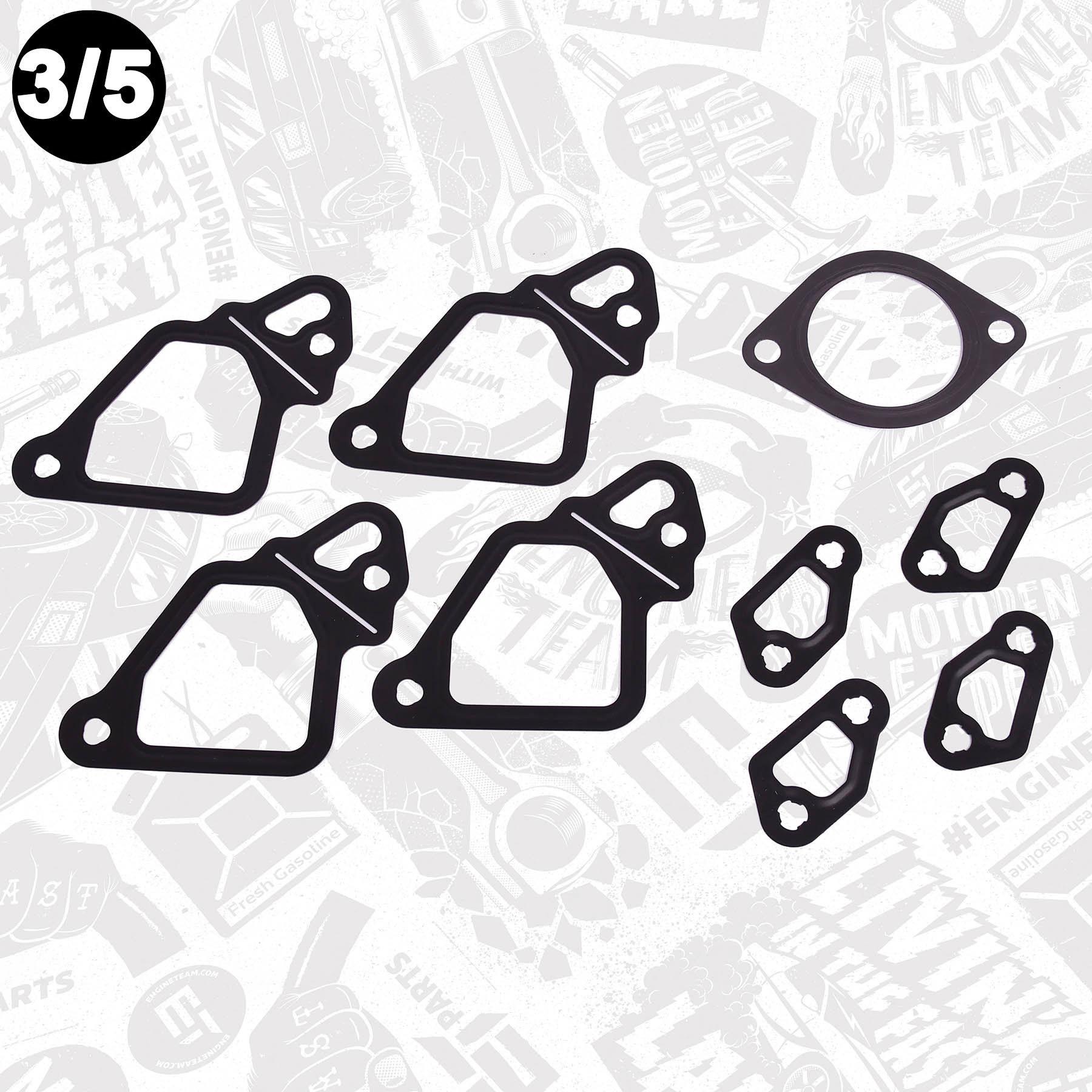 Gasket Set, cylinder head - TS0062 ET ENGINETEAM - 02-27660-03, 368.980 ...