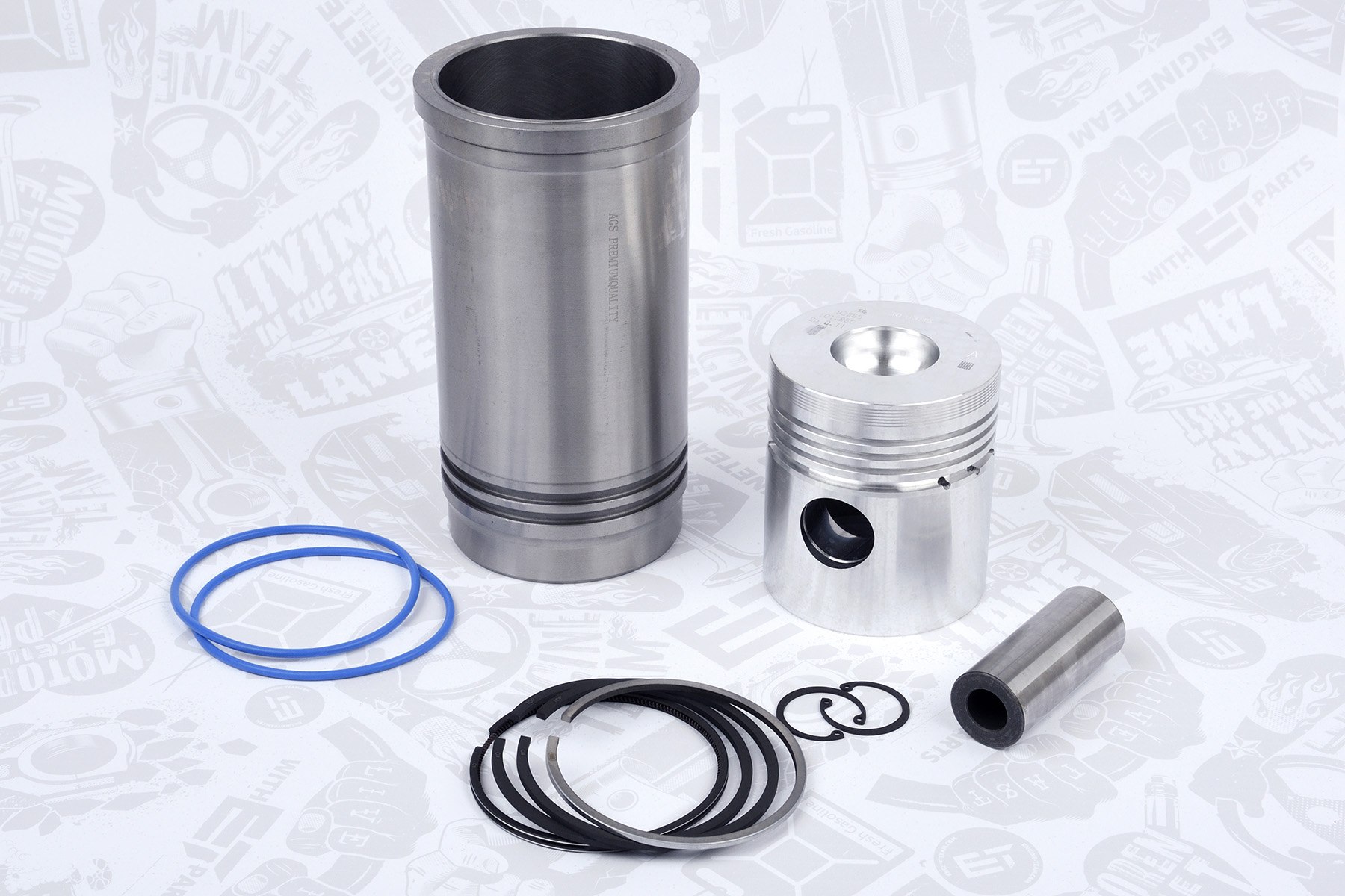 Repair Set, piston/sleeve - UV0012 ET ENGINETEAM - 11801105, 69010153 ...
