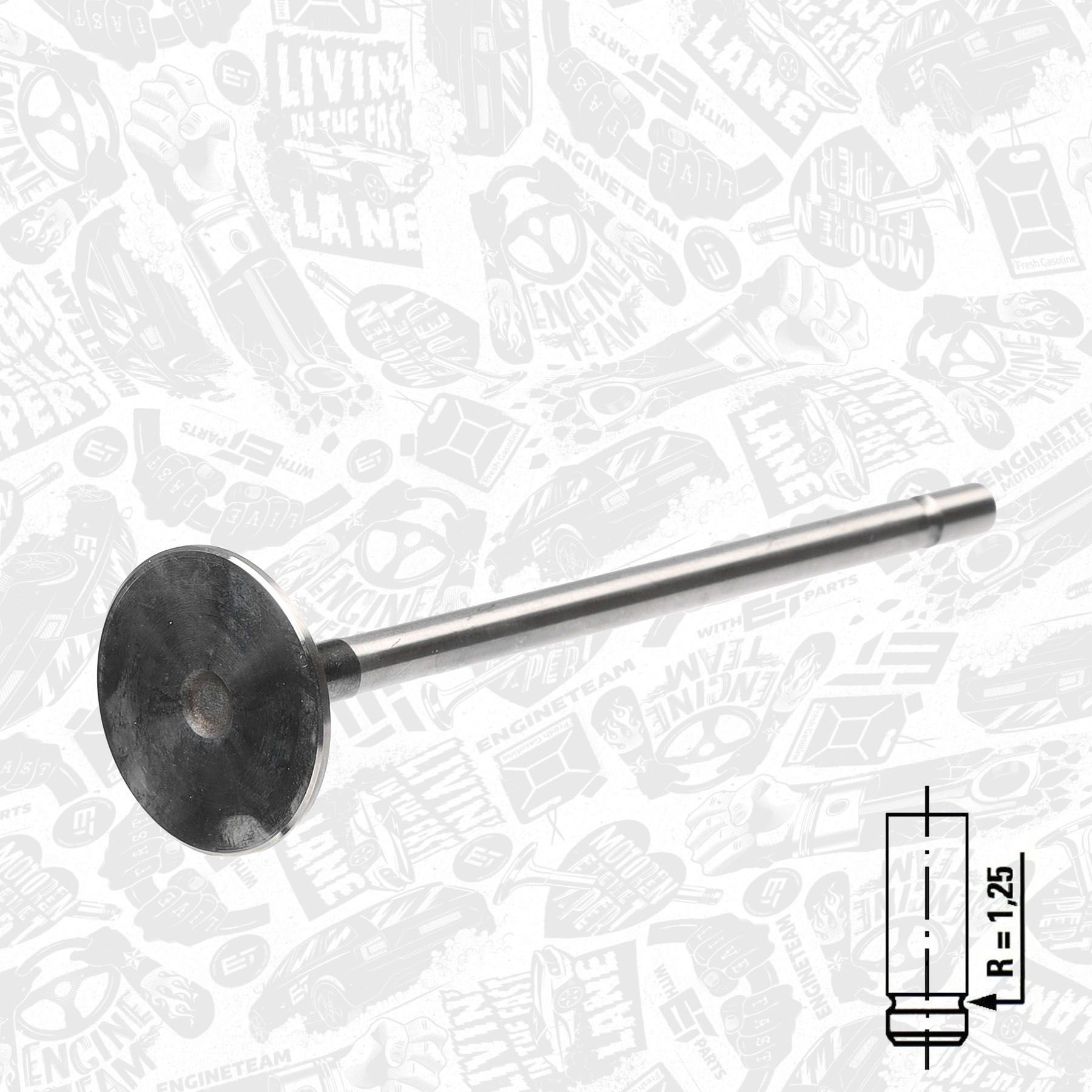 Exhaust Valve - VE0039 ET ENGINETEAM - 7701471379, 7701473354, 531032 ...