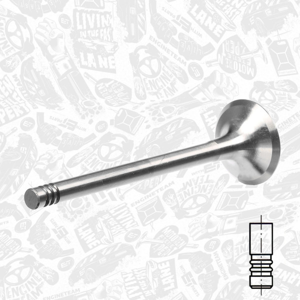 Valve Kit, intake/exhaust valve - VS0008VR1 ET ENGINETEAM - 03G109611D ...