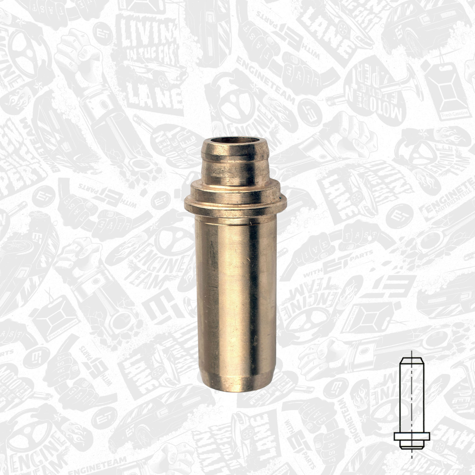Valve Guide - VG0003 ET ENGINETEAM - 037103419B, 1077143, 81-33103 | ET ...
