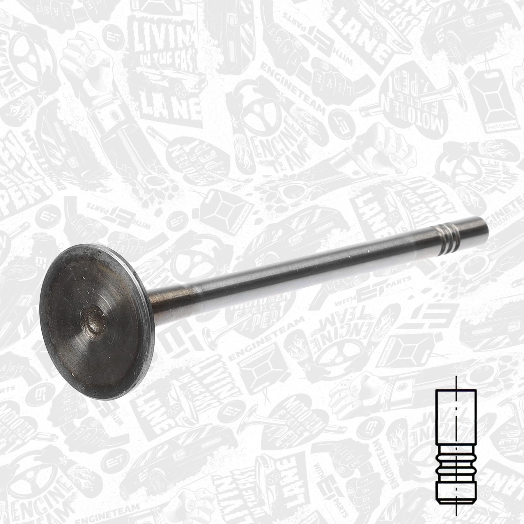 Intake Valve - VI0072 ET ENGINETEAM - 059109601F, 331110, R6453/SCR ...