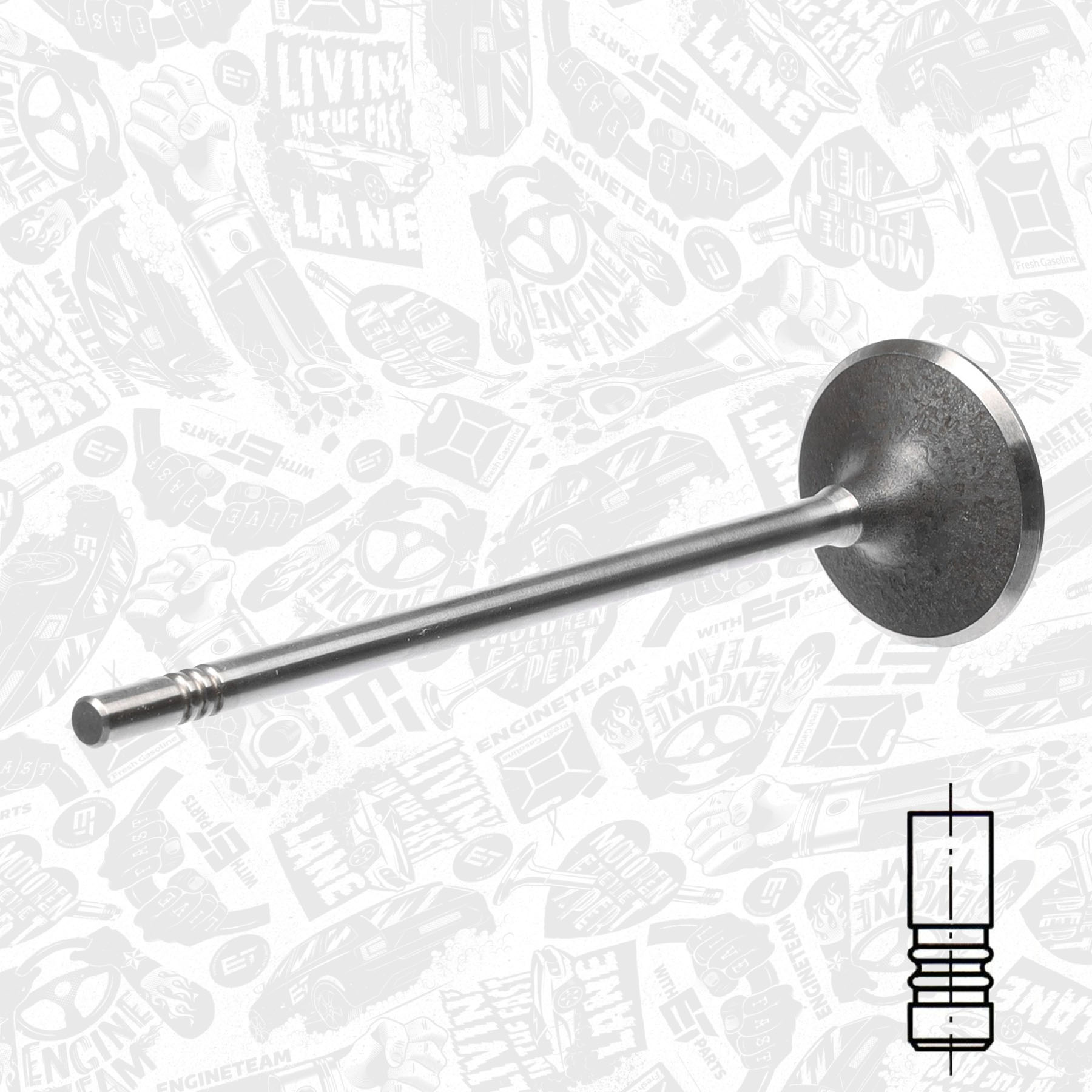 Intake Valve - VI0118 ET ENGINETEAM - 55557862, 642011, 291106 | ET ...