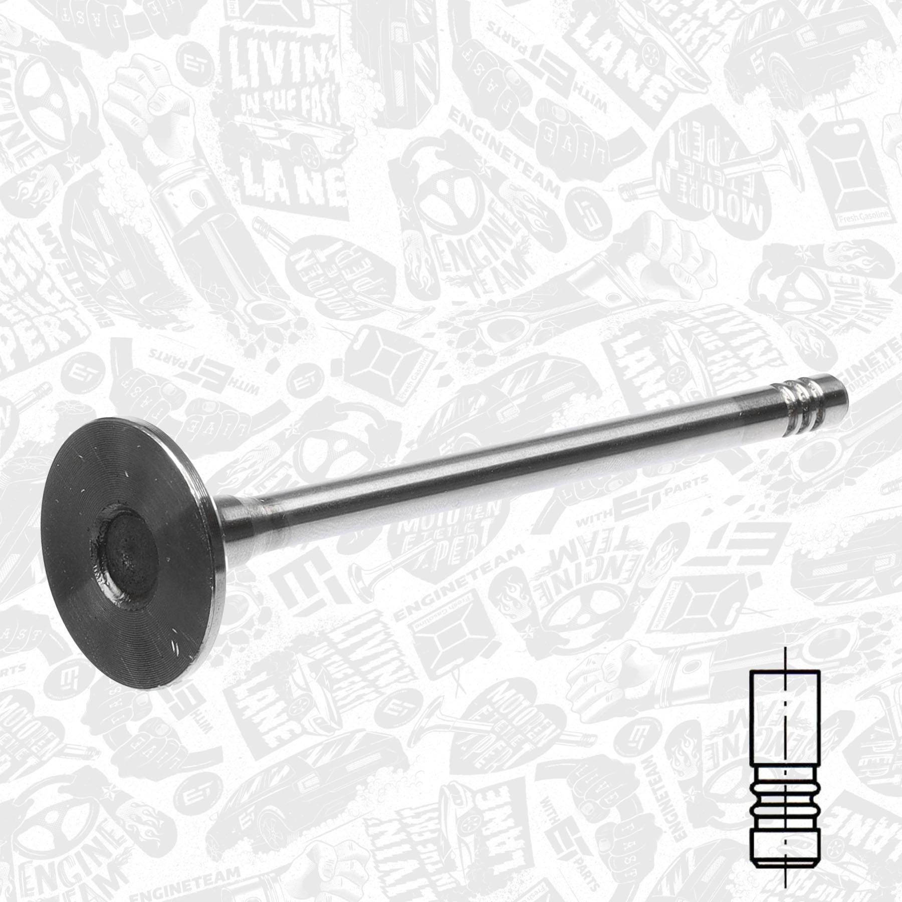 Intake Valve - VI0149 ET ENGINETEAM - 0948.E5, 039VE31990000, 539050 ...