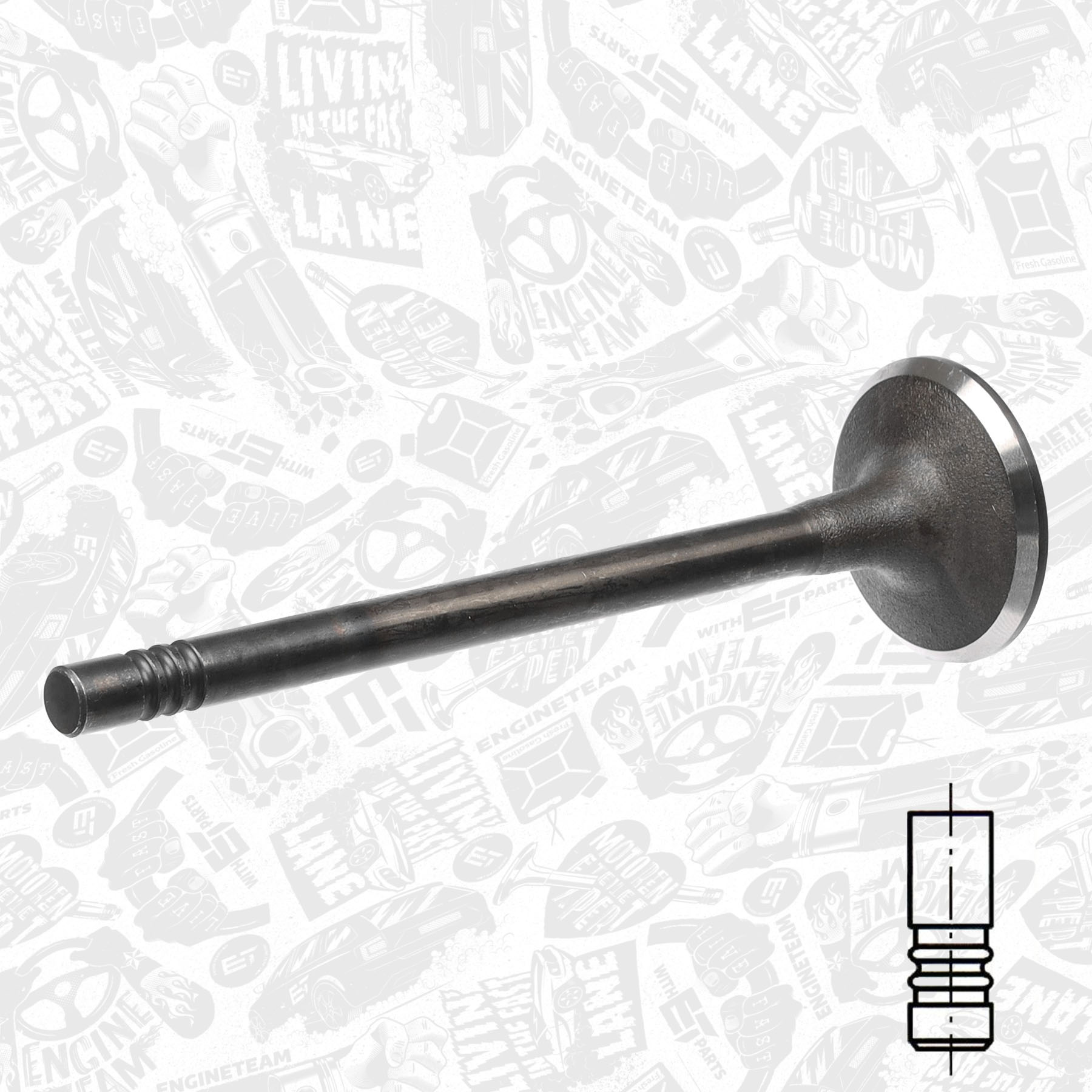 Intake Valve - VI0151 ET ENGINETEAM - 22211-4A061, R6466/SNT, V98052 ...