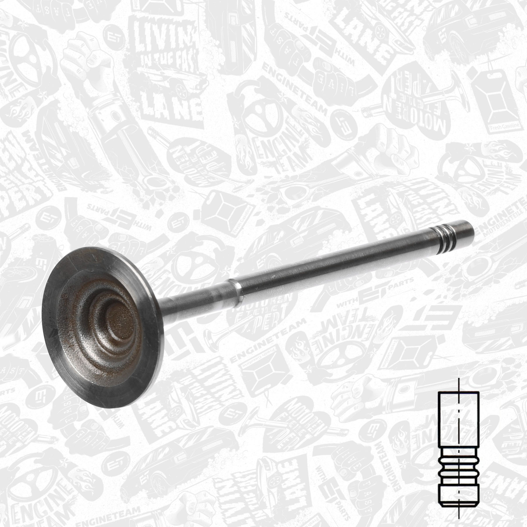 Intake Valve - VI0188 ET ENGINETEAM - 2710530501, 2710530601 ...
