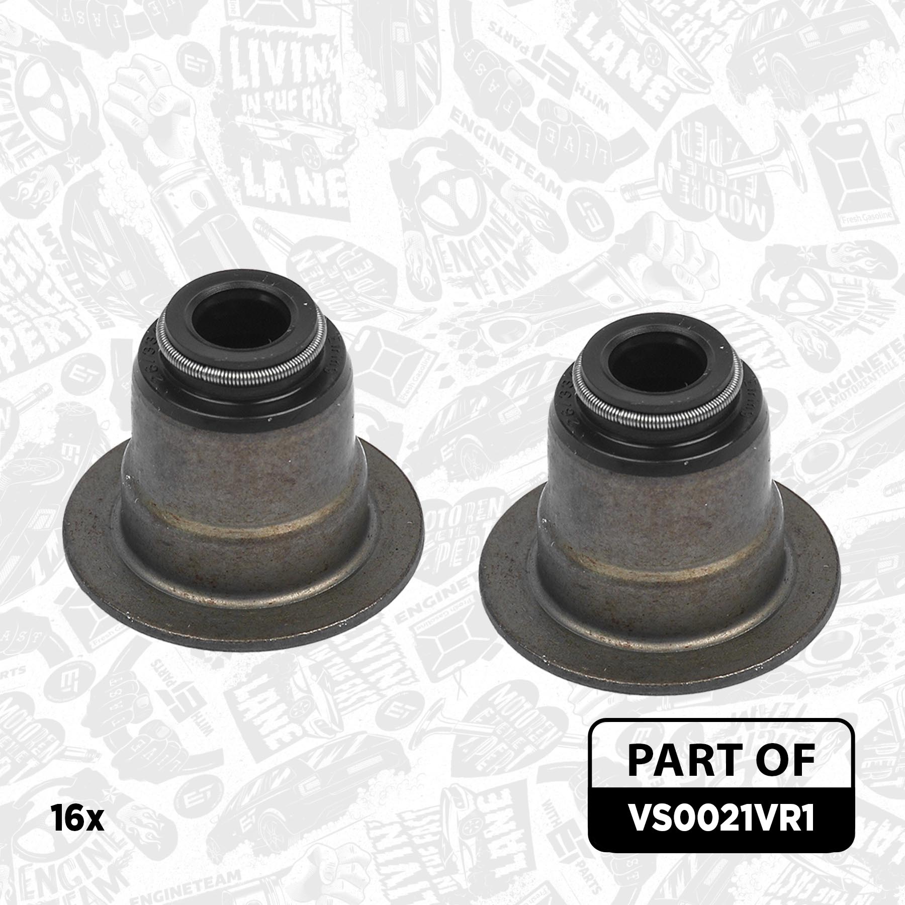Valve Kit, intake/exhaust valve - VS0021VR1 ET ENGINETEAM - 0949.E3 ...