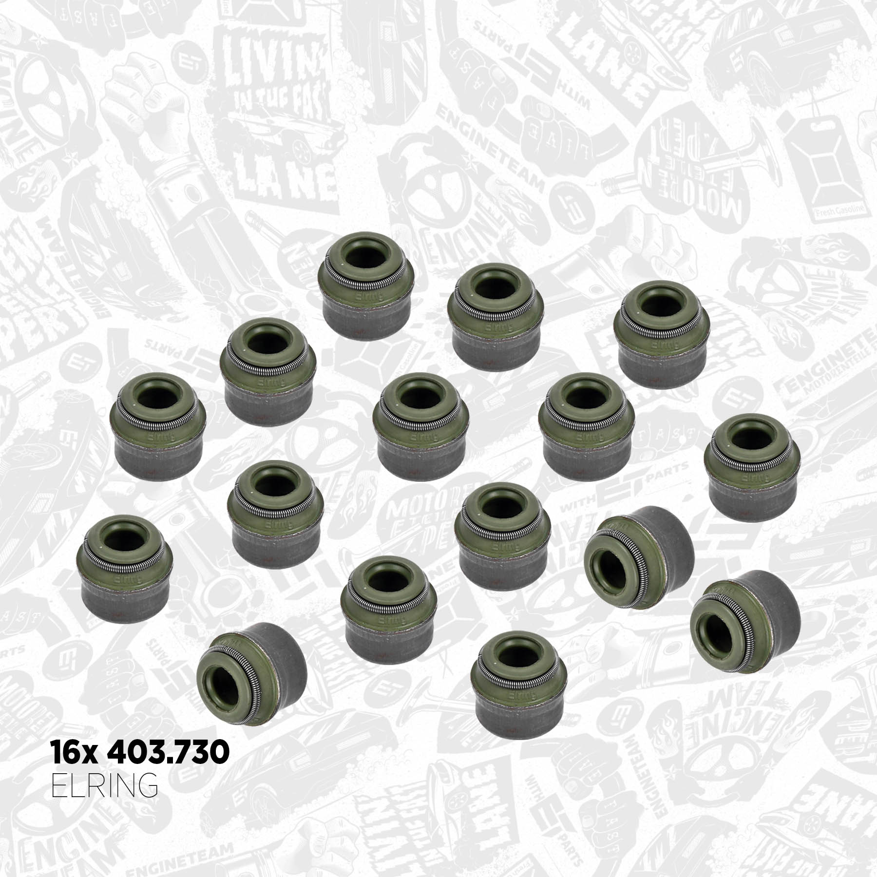 Valve Kit, intake/exhaust valve - VS0039 ET ENGINETEAM - 13201-00QAD ...