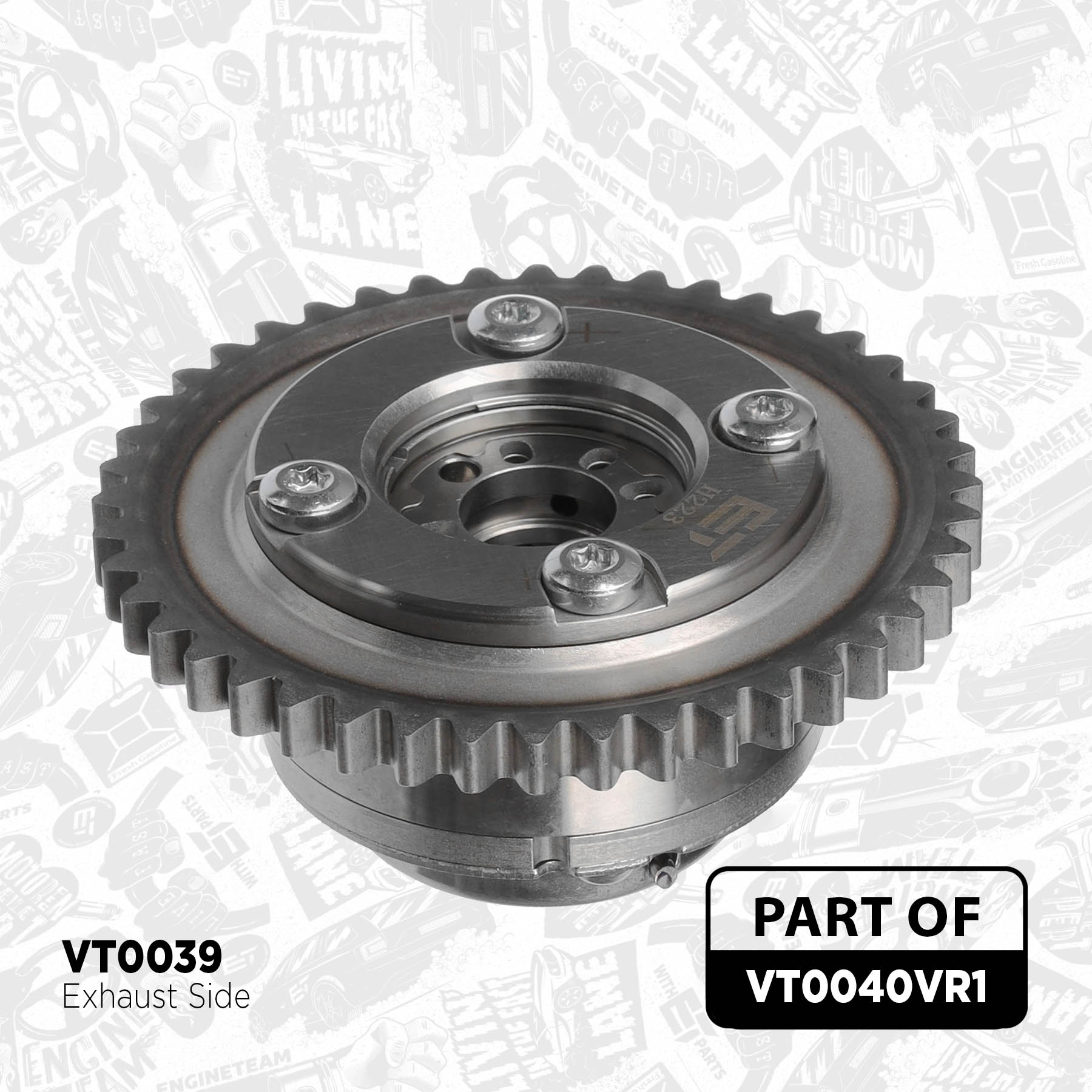 Camshaft Adjuster, VVT hub - VT0040VR1 ET ENGINETEAM - A2710501400 ...