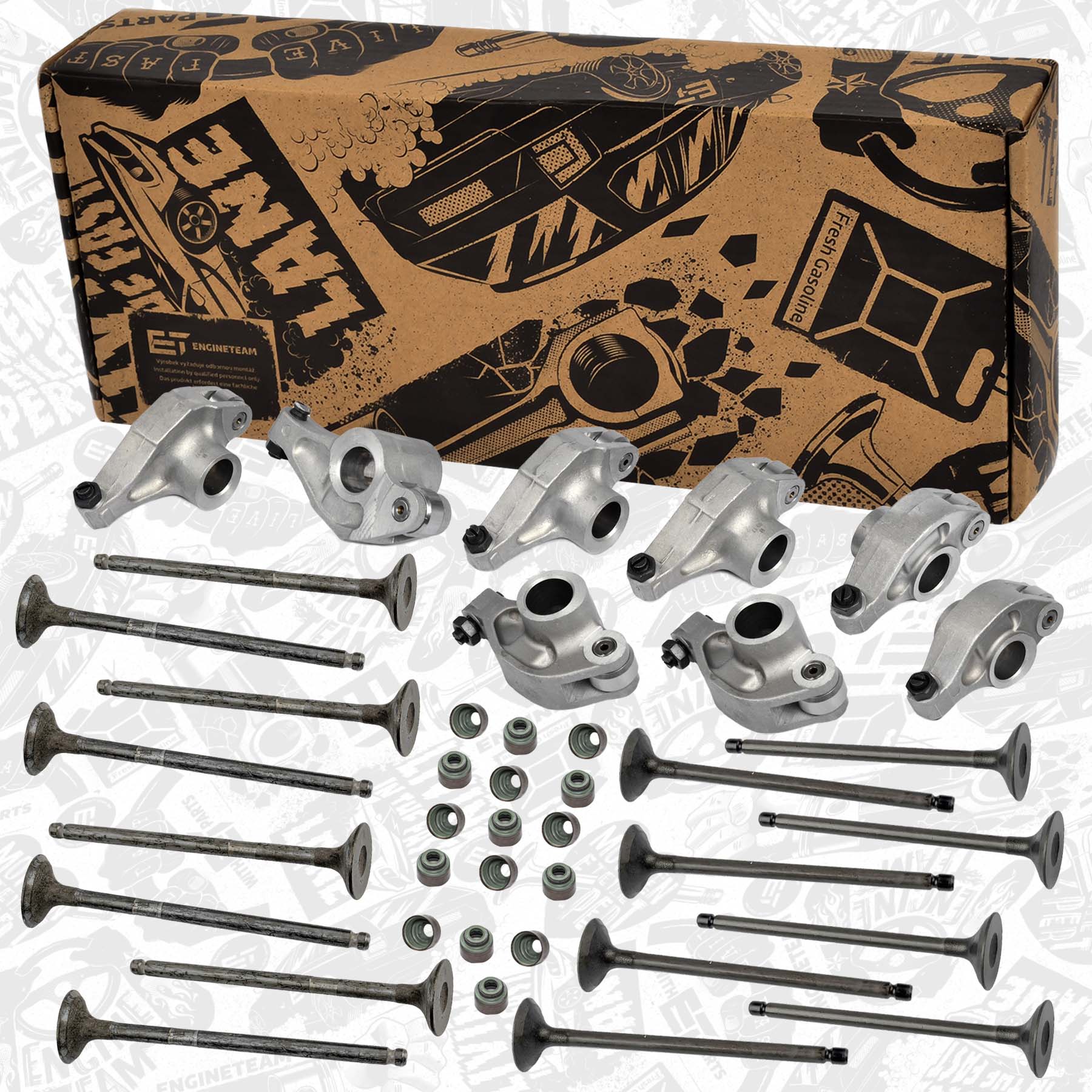 Rocker Arm, engine timing 2,0D/ set-long, short, valves - VV0102VR1 ET ...