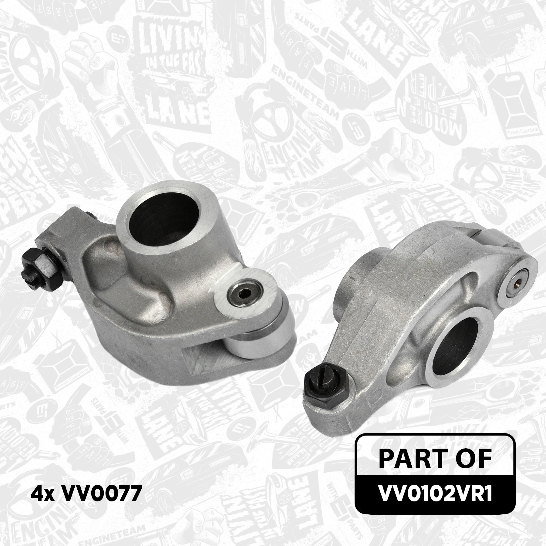 Valves / Rocker arm set - VV0102VR1 ET ENGINETEAM - RF2A12130C, RF2A-12 ...