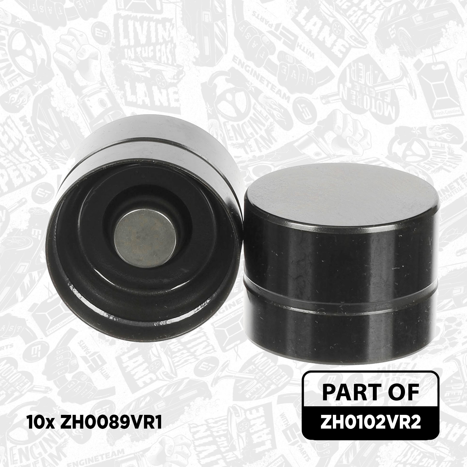 Valve Tappet Set - ZH0102VR2 ET ENGINETEAM - 038109309C, 1426035, XM21 ...